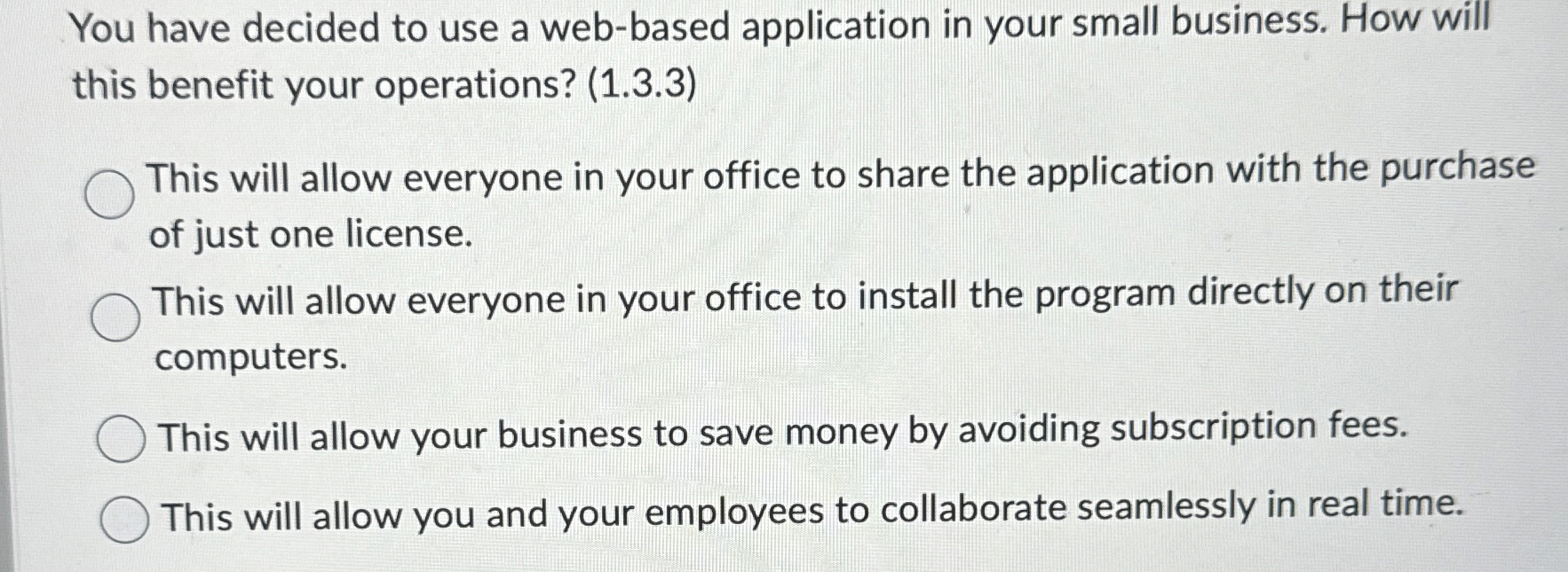 Solved You have decided to use a web-based application in | Chegg.com