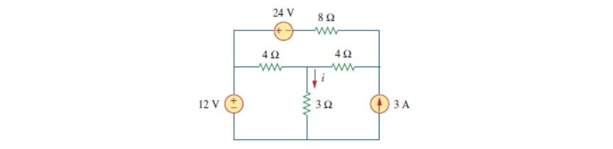Solved Find the current i in the circuit using the | Chegg.com