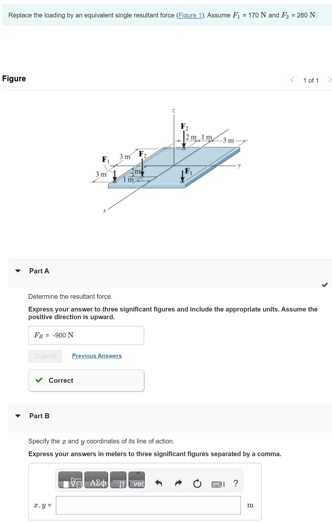 Solved Figure Part A Determine the resultant force. Express | Chegg.com