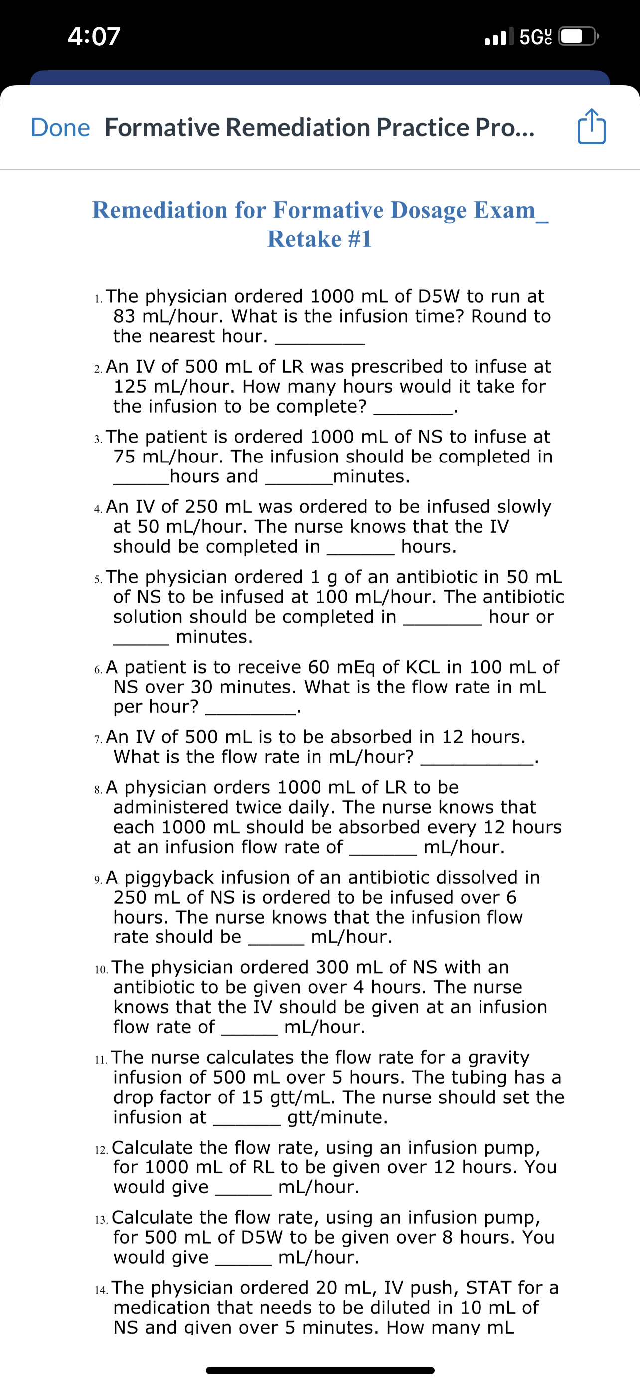Solved 4:075GCDone Formative Remediation Practice | Chegg.com
