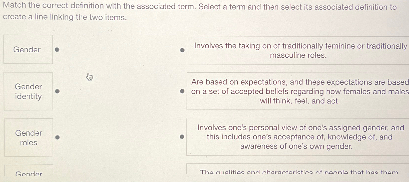 Solved Match the correct definition with the associated | Chegg.com