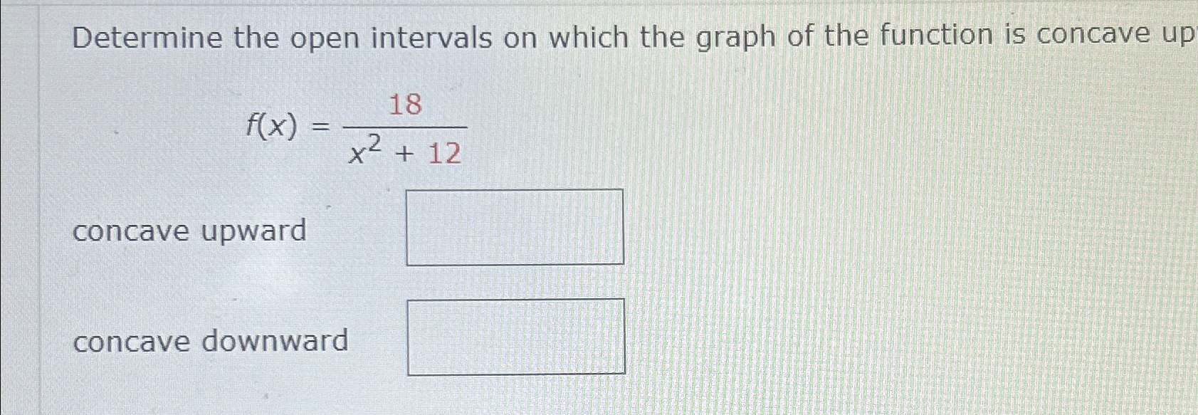 Solved Determine the open intervals on which the graph of | Chegg.com