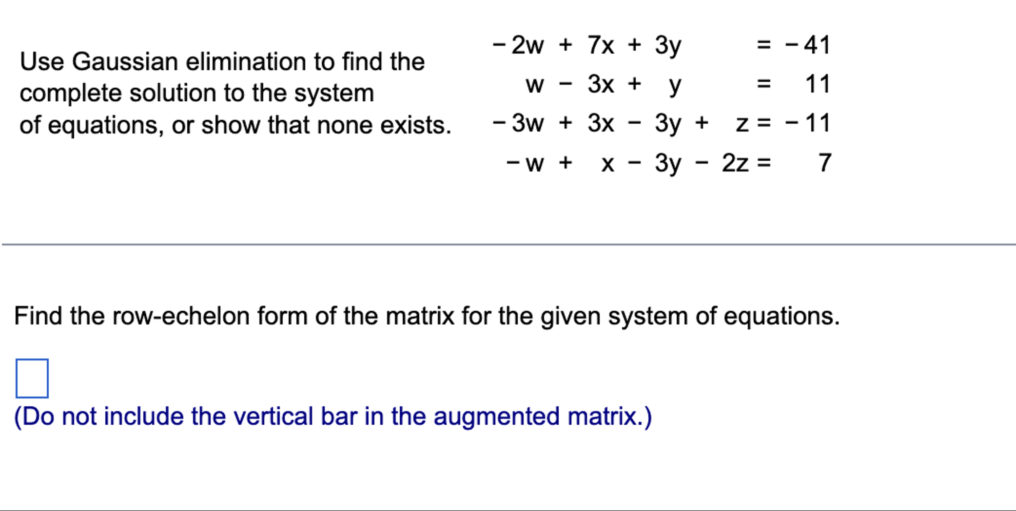 Solved Find the row-echelon form of the matrix for the given | Chegg.com