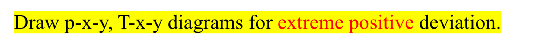 Solved Draw p-x-y, ﻿T-x-y diagrams for extreme positive | Chegg.com