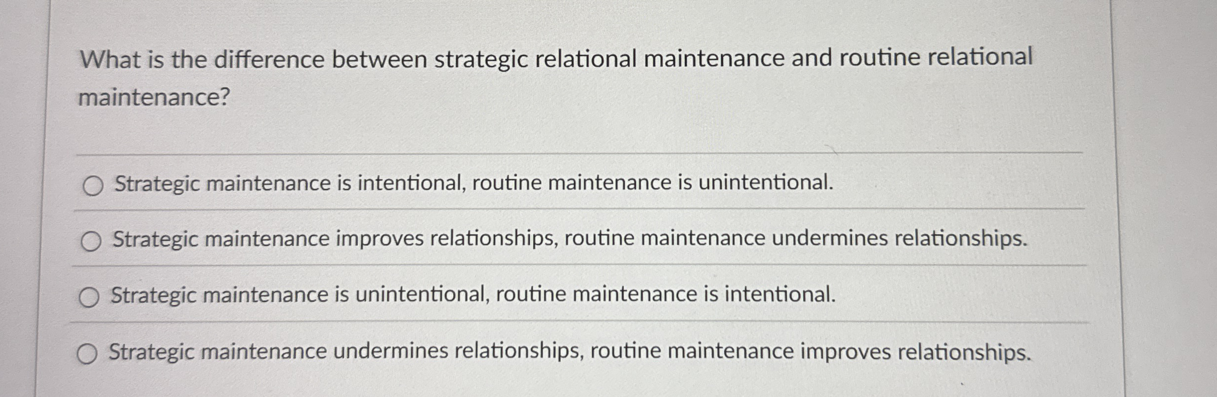 Solved What is the difference between strategic relational | Chegg.com