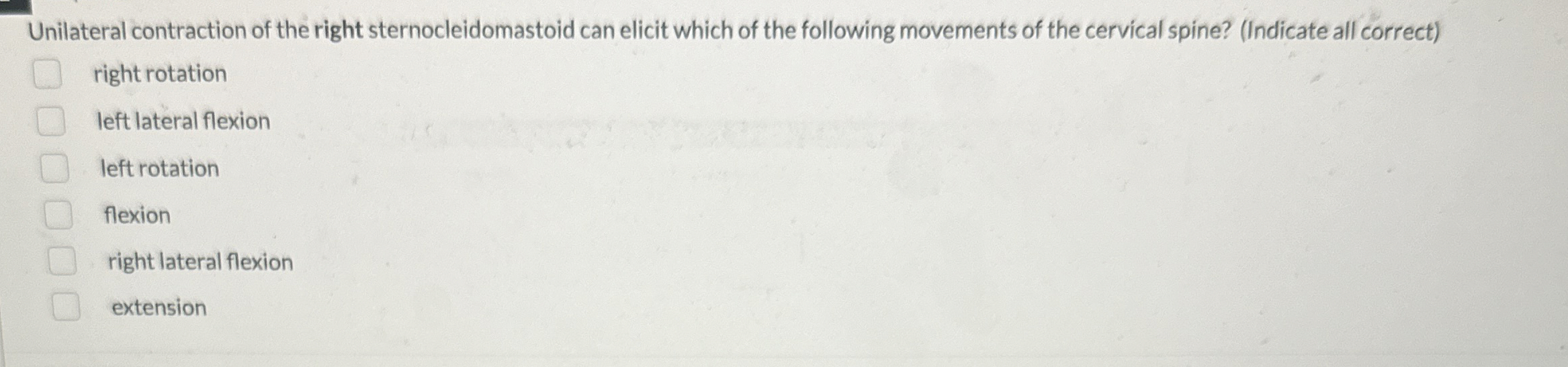 Solved Unilateral contraction of the right | Chegg.com
