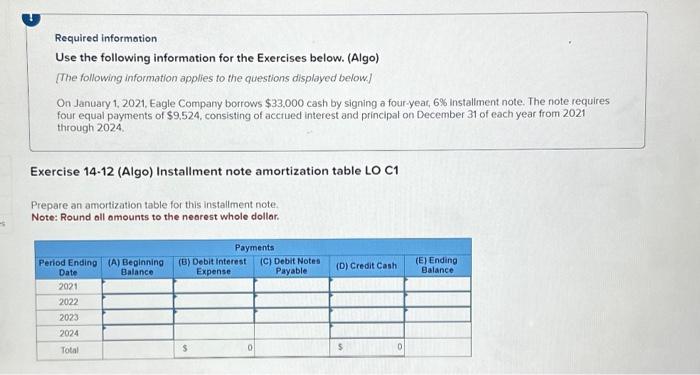 Solved Required information Use the following information | Chegg.com