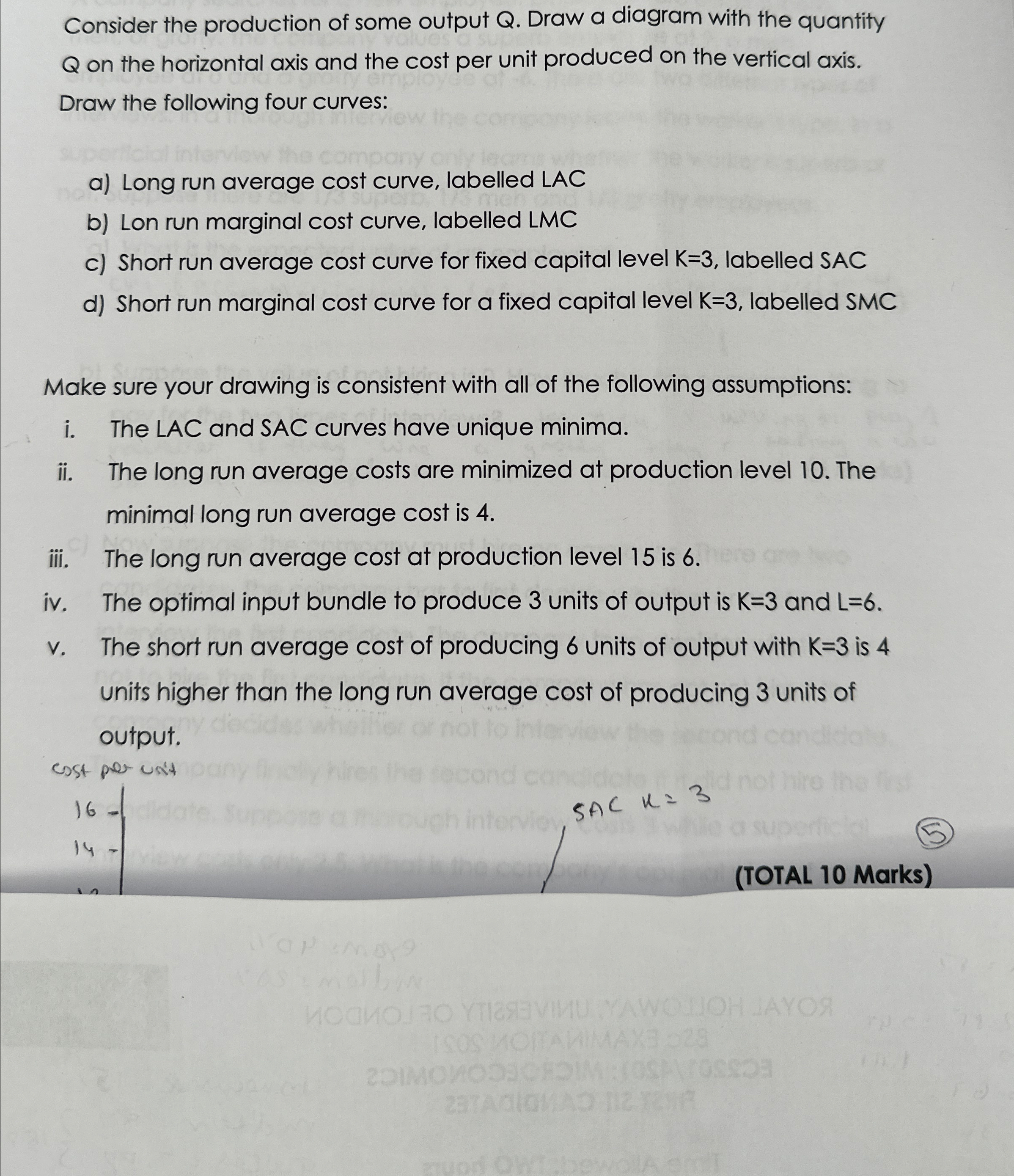 Solved Consider the production of some output Q. ﻿Draw a | Chegg.com