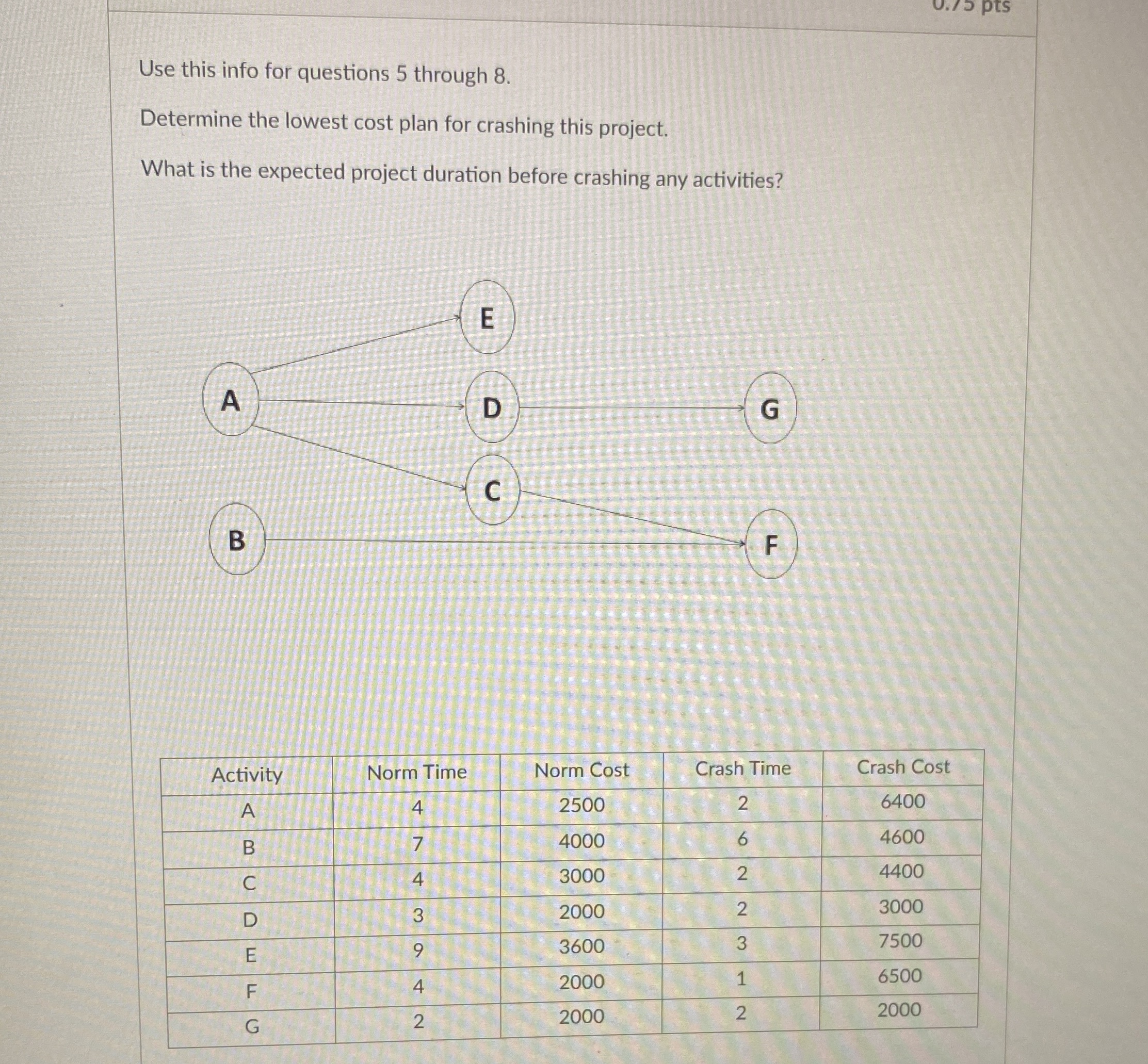 Solved Use this info for questions 5 ﻿through 8.Determine | Chegg.com