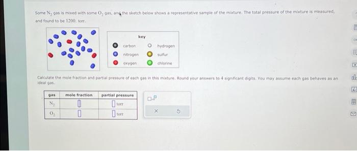 Solved Some X2 gas is mared with some O2 gas, anct the | Chegg.com