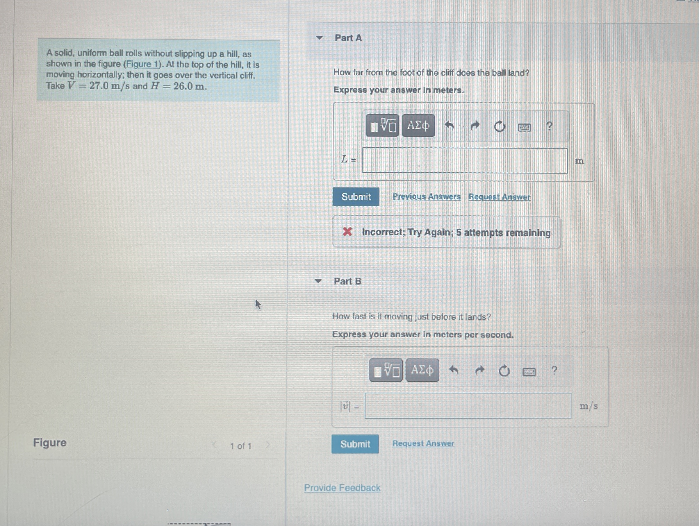 Solved A solid, uniform ball rolls without slipping up a | Chegg.com