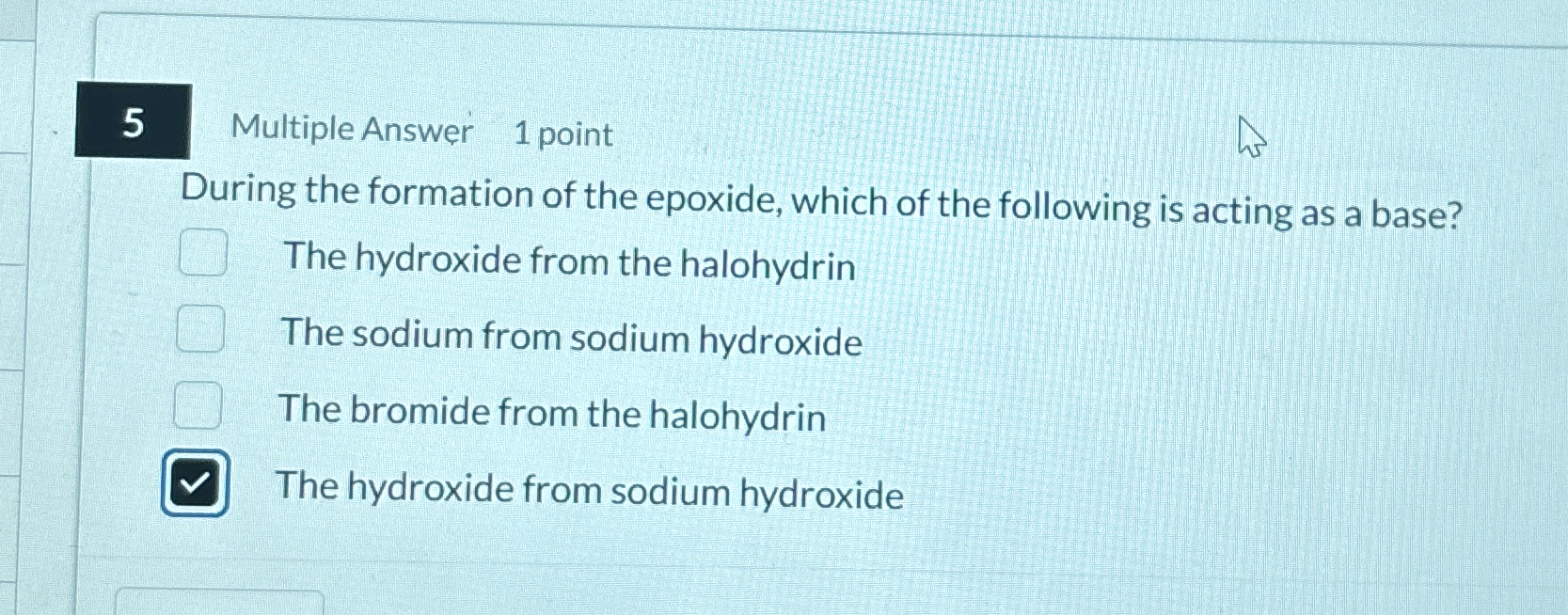 Solved 5Multiple Answer1 ﻿pointDuring the formation of the | Chegg.com