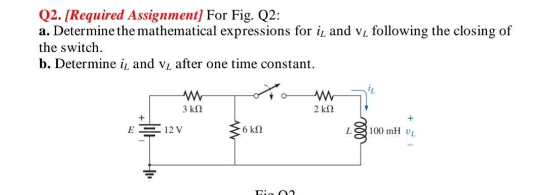 Solved Q2. [Required Assignment] ﻿For Fig. Q2:a. ﻿Determine | Chegg.com