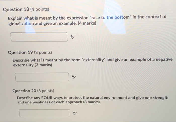 Solved Question 18 (4 points) Explain what is meant by the | Chegg.com