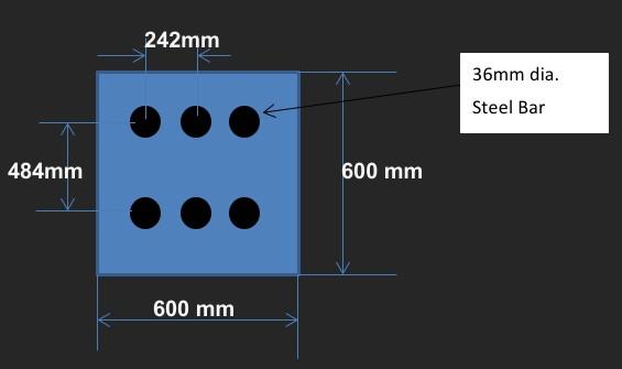 Solved 1.A cross section of a 12 meters column reinforced | Chegg.com