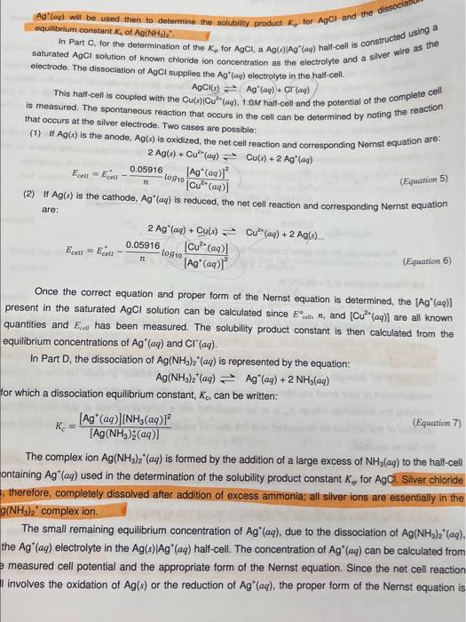 Solved Parts A-B. Measurement of a Standard Coll Potential | Chegg.com