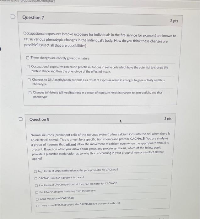 Solved Occupational Exposures Smoke Exposure For