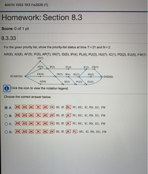 Solved MATH 1053 1R3 Fa 2020 (1) Homework: Section 8.3 | Chegg.com
