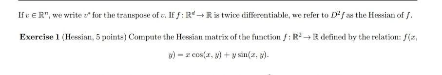 Solved If v∈Rn, we write v∗ for the transpose of v. If | Chegg.com