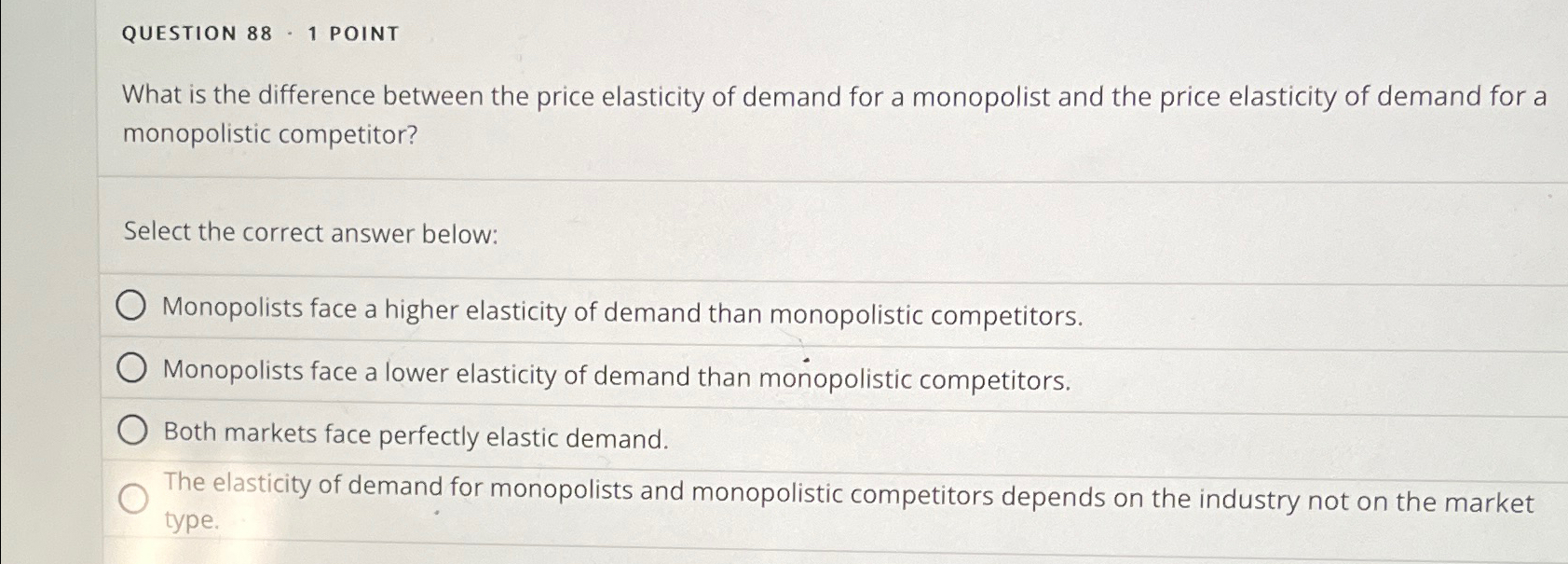 Solved QUESTION 88 - 1 ﻿POINTWhat is the difference between | Chegg.com