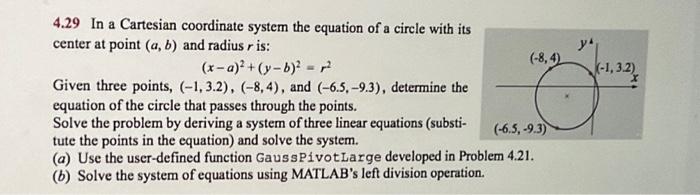 Solved 4.29 In a Cartesian coordinate system the equation of | Chegg.com