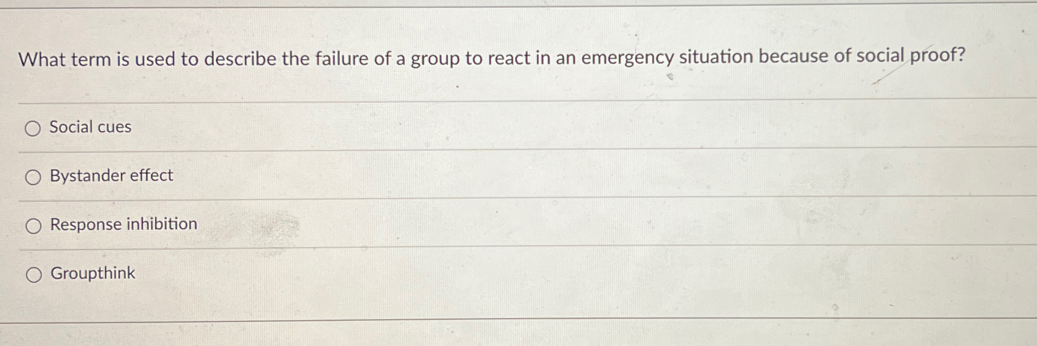 Solved What term is used to describe the failure of a group | Chegg.com