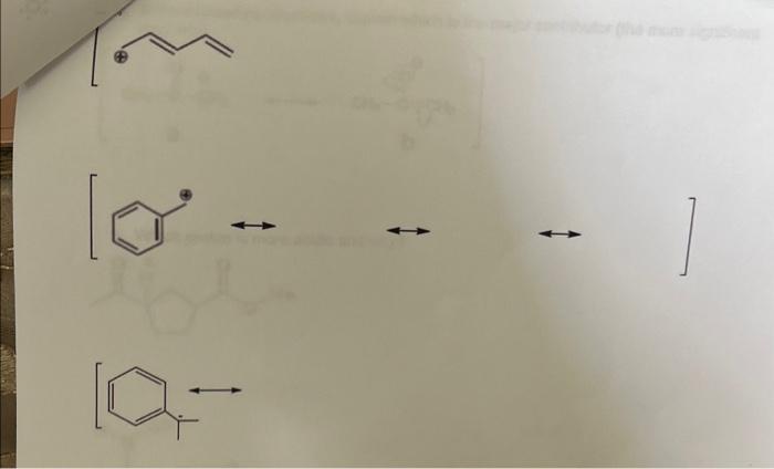 Solved 2. Draw possible resonance structures where | Chegg.com