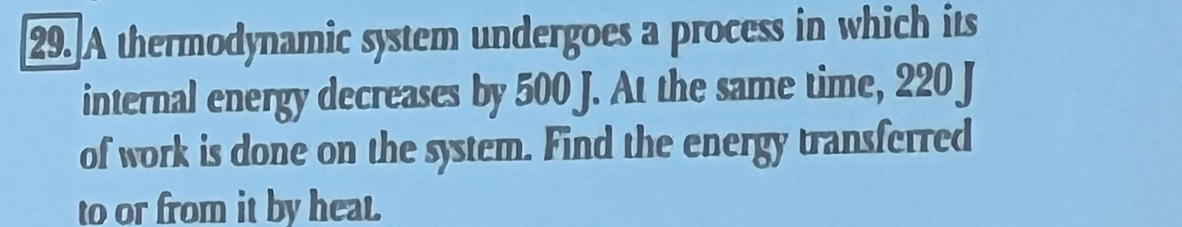 Solved A thermodynamic system undergoes a process in which | Chegg.com