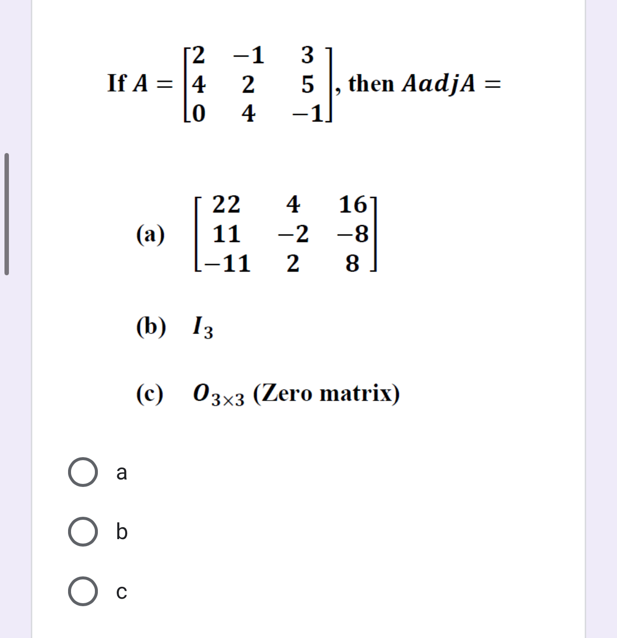 Solved If A=[2-1342504-1], ﻿then | Chegg.com