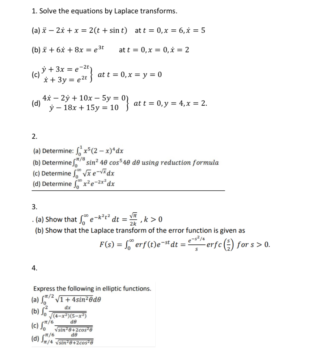 Solved Please solve all the questions and show the answer | Chegg.com