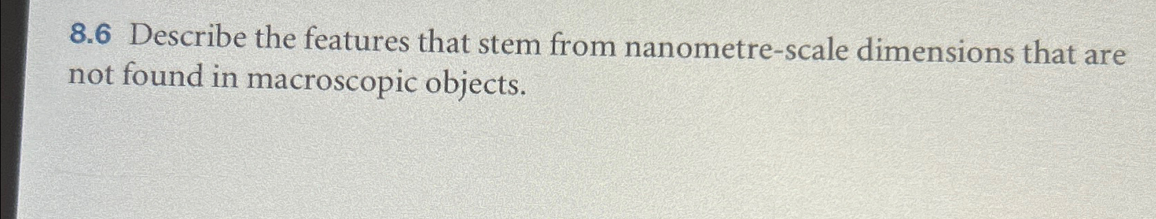 Solved 8.6 ﻿Describe the features that stem from | Chegg.com