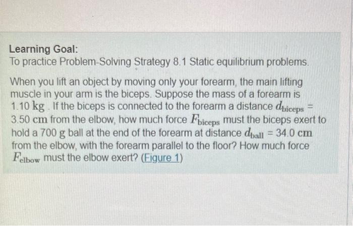 Solved Learning Goal: To practice Problem-Solving Strategy | Chegg.com
