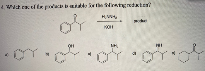 Solved 4. Which one of the products is suitable for the | Chegg.com