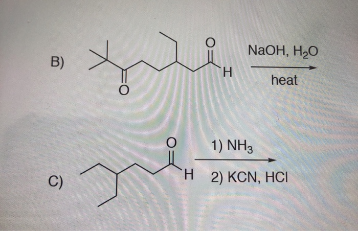 Solved HNO3 H2SO4 NaOH, H2O heat 1) NH₃ CH 2) KCN, HỌ 1) | Chegg.com