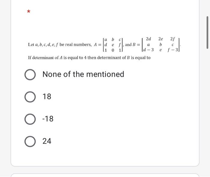 Solved LetW = {(@ ): a = 2c = b =-3d} be a subspace of M22- | Chegg.com