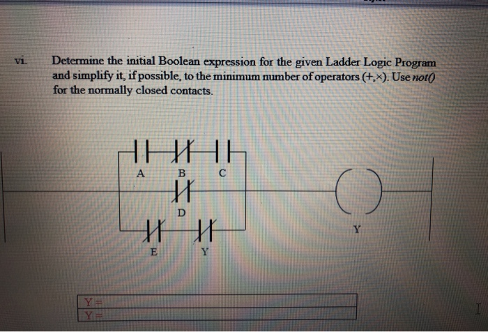 Solved Vi Determine the initial Boolean expression for the | Chegg.com