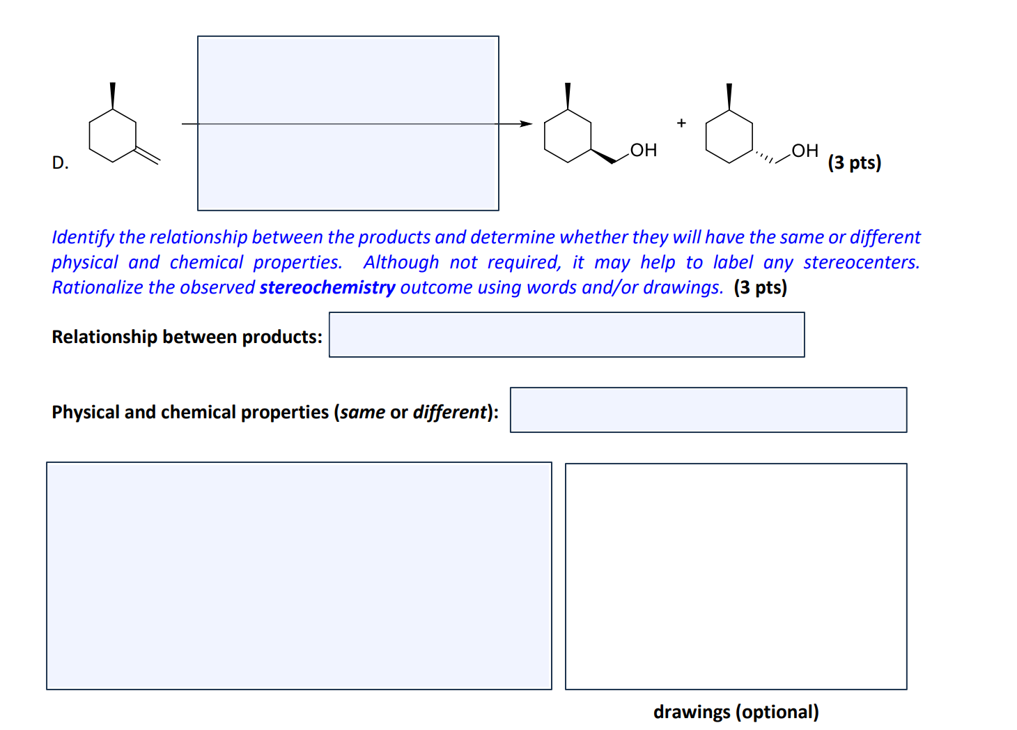Solved Complete the following reactions, by predicting the | Chegg.com