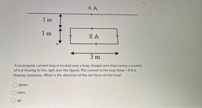 Solved A rectangular current loop is located near a long, | Chegg.com