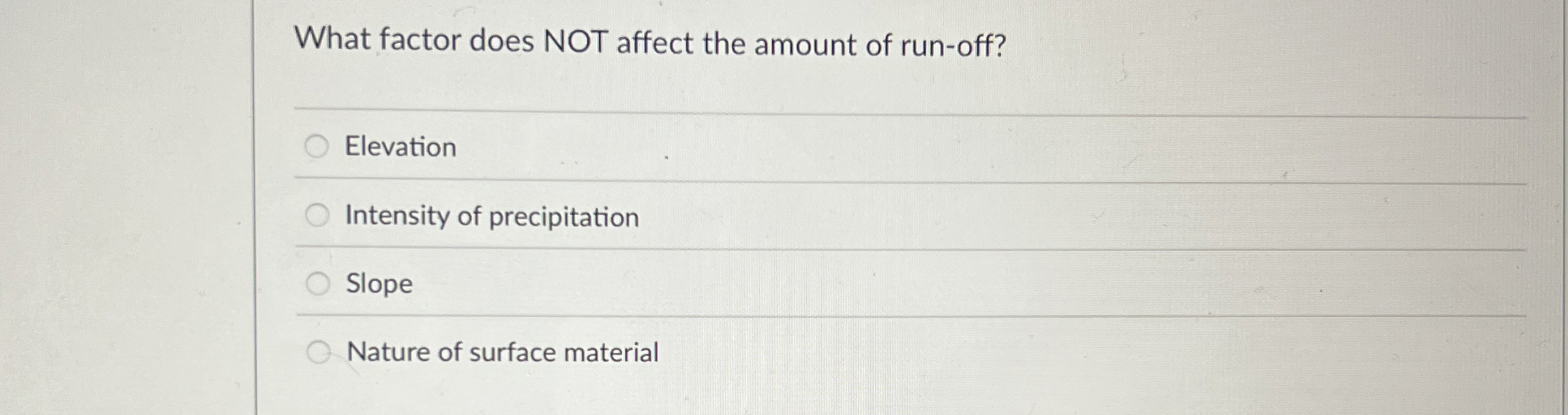 Solved What factor does NOT affect the amount of | Chegg.com