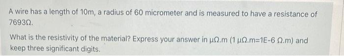 Solved A current of 54 nanoAmpere flows through a wire for | Chegg.com