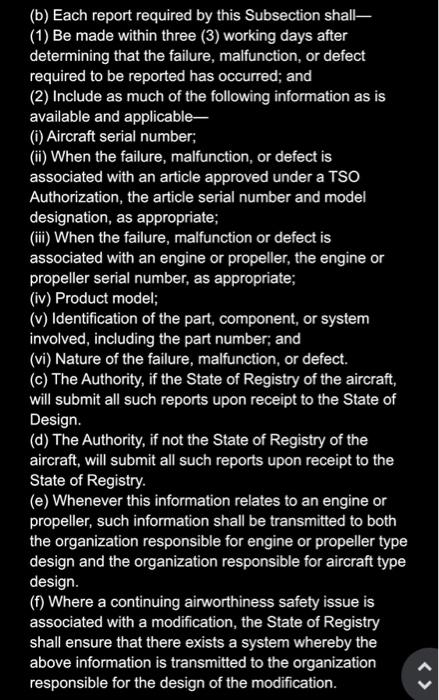 5.5.1.4 REPORTING OF FAILURES, MALFUNCTIONS, AND | Chegg.com