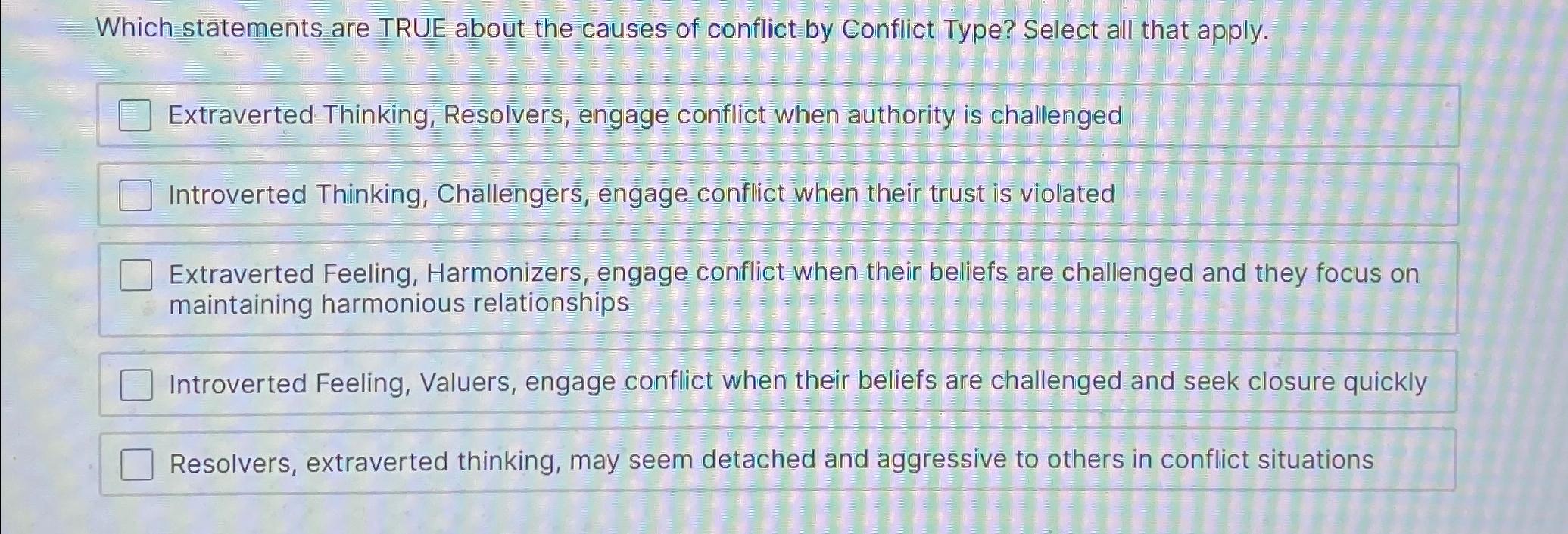 Solved Which statements are TRUE about the causes of | Chegg.com