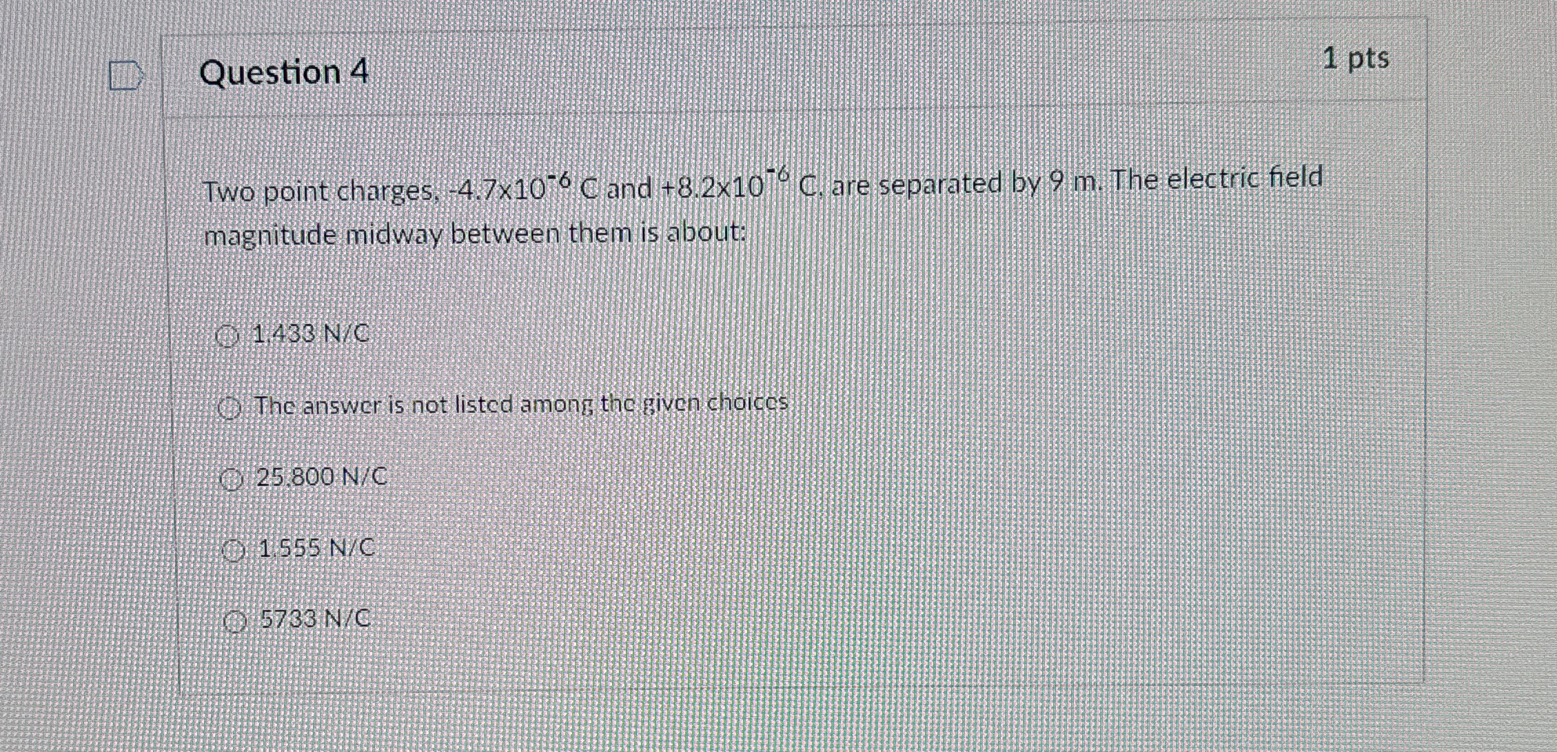 Solved Question 41 ptsTwo point charges, -4.7×10-6C and | Chegg.com Solved Question 41 ptsTwo point charges, -4.7×10-6C and | Chegg.com