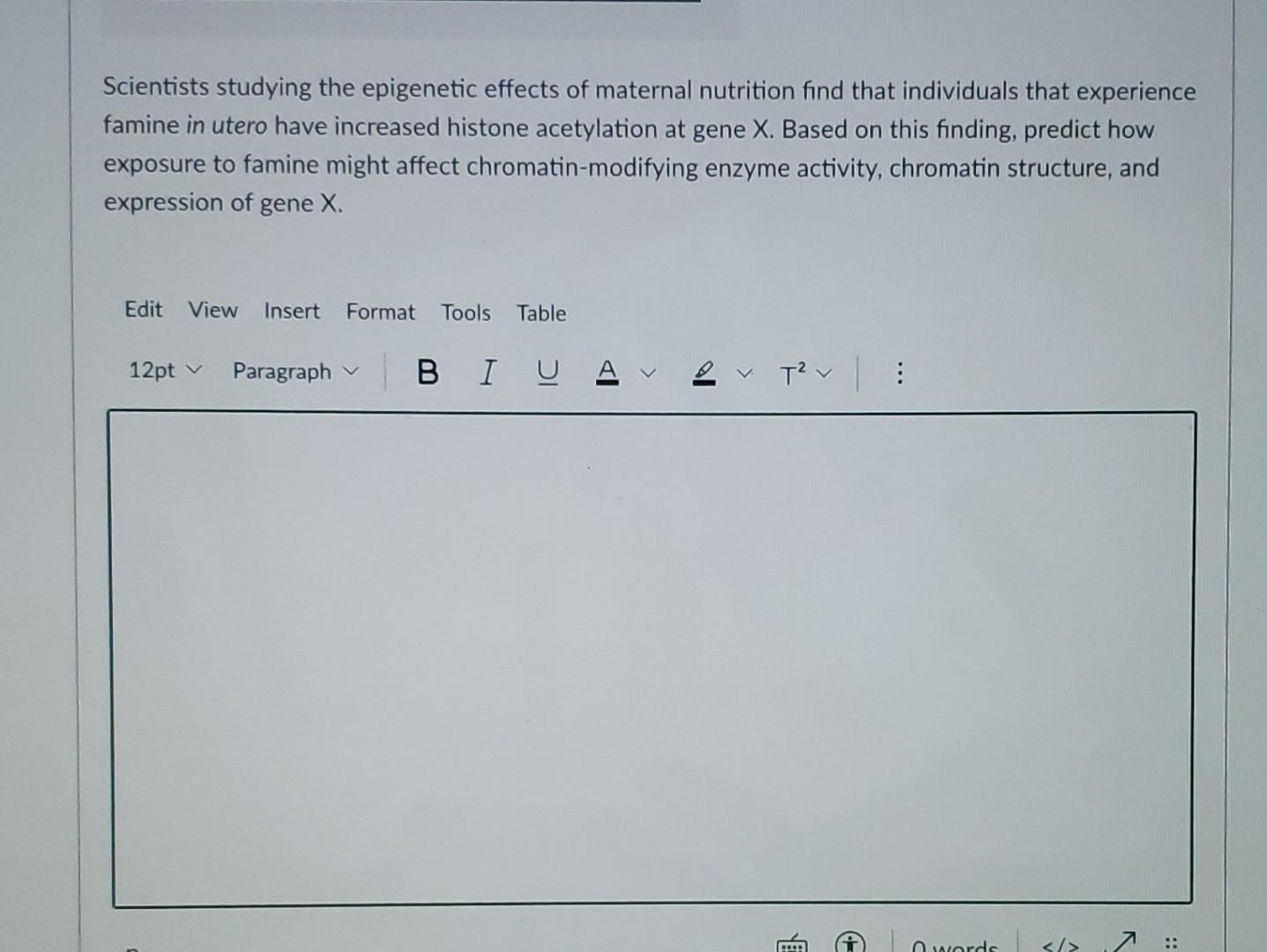 Solved Scientists studying the epigenetic effects of | Chegg.com