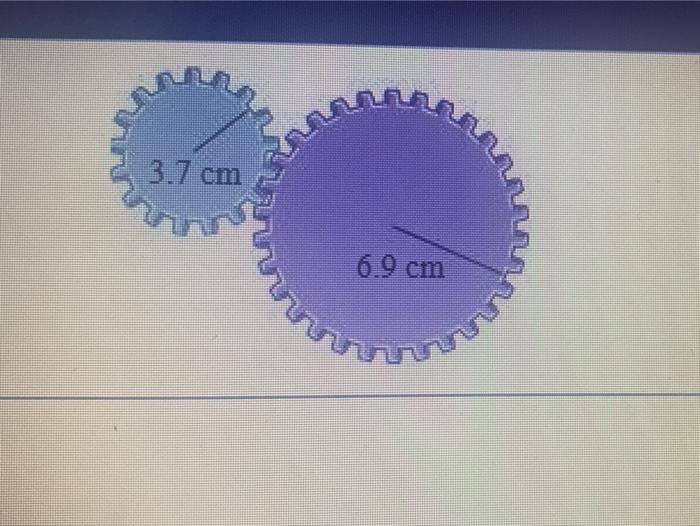 Solved Two gears are adjusted so that the smaller gear | Chegg.com
