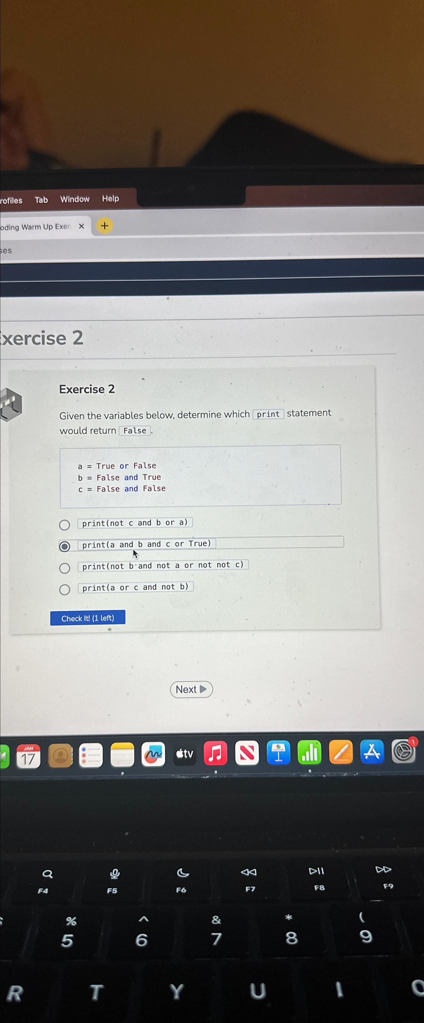Solved xercise 2Exercise 2Given the variables below, | Chegg.com