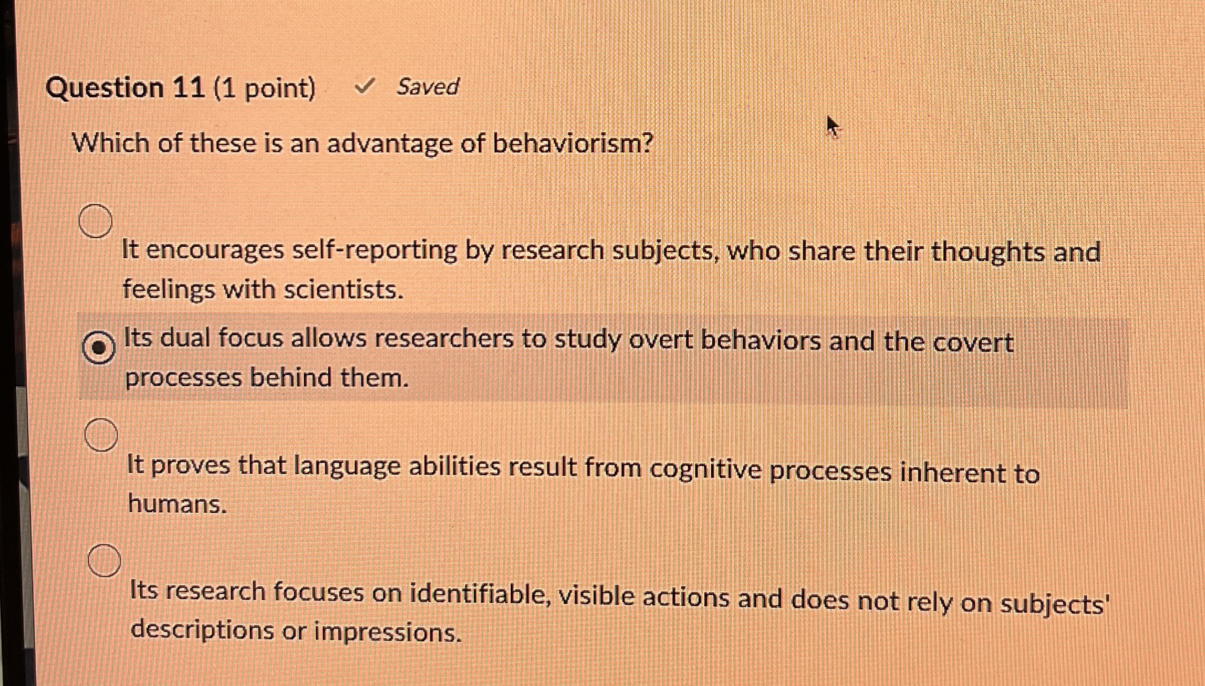 Question 11 (1 ﻿point) ﻿SavedWhich of these is an | Chegg.com