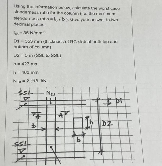 Solved Using the information below, calculate the worst case | Chegg.com
