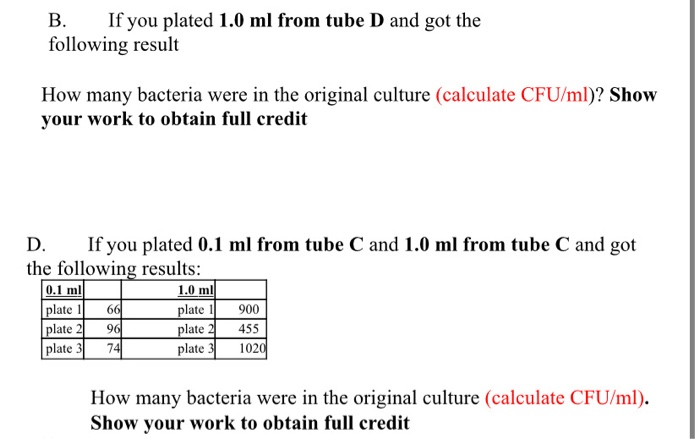Solved Dilution Problems: Be sure to calculate the dilution | Chegg.com