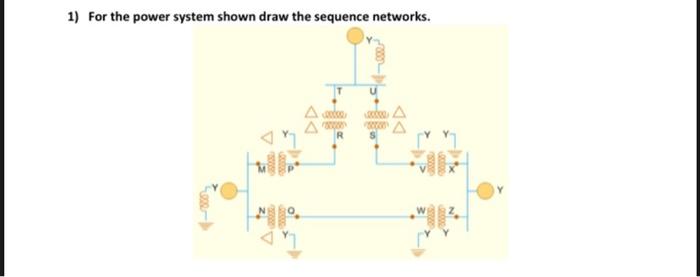 Solved draw positive ,negative and zero sequence network for | Chegg.com